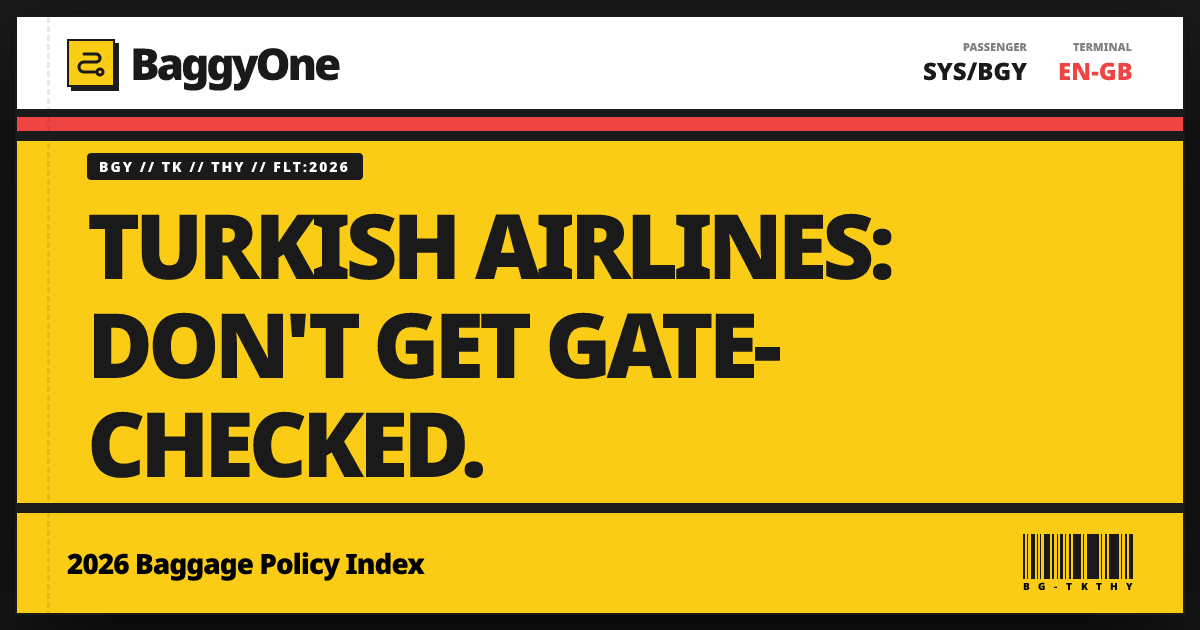 Turkish Airlines Cabin Bag Size, Underseat Bag + Hold Bag Policy 2026 ...